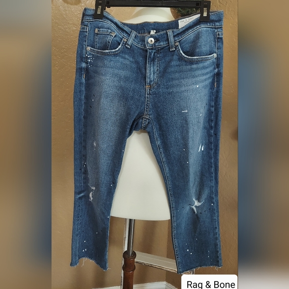 rag & bone | Jeans | Clearance Rag Bone Dre Capri Lucky Paint Splatter ...